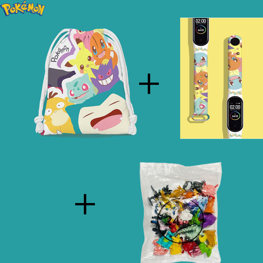 New Animation Pokemon Bundle Pocket Gift Set Electronic Watch + Doll ...