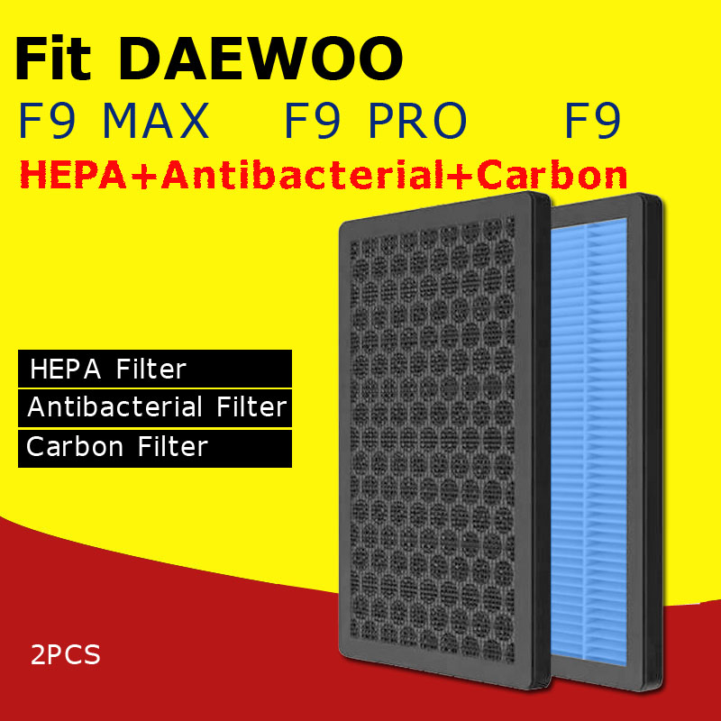 LIFESUPPLYCN Fit DAEWOO F9 / F9 Max / F9 Pro HEPA Carbon Antibacterial Filter Bladeless Fan ...