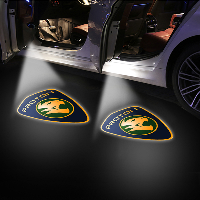 2pcs Car Door LED Welcome Light Car Logo Projector Etiquette Light for ...