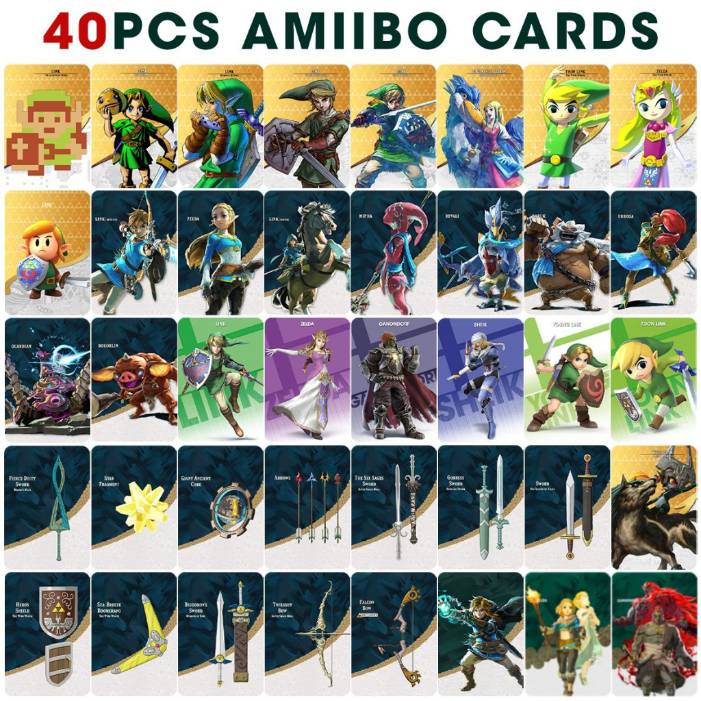 New 40 Pcs/Set Mini card The Legend of Zelda Tears of the Kingdom ...