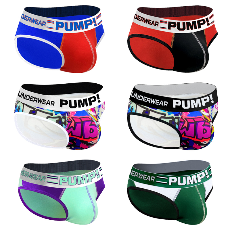 PUMP Men Underwear Cotton Men Briefs Sports Comfortable Breathable ...