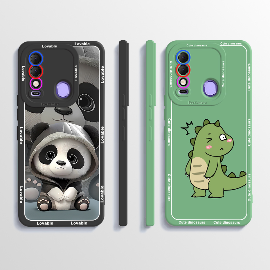 Casing Tecno Spark 8 KG6 KG6k Spark 8T KG6p Phone Case Cute Dinosaur ...