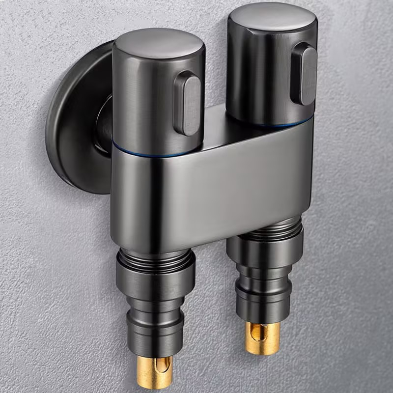 All Copper One In Two Out Washing Machine Dual Control Water Stop ...