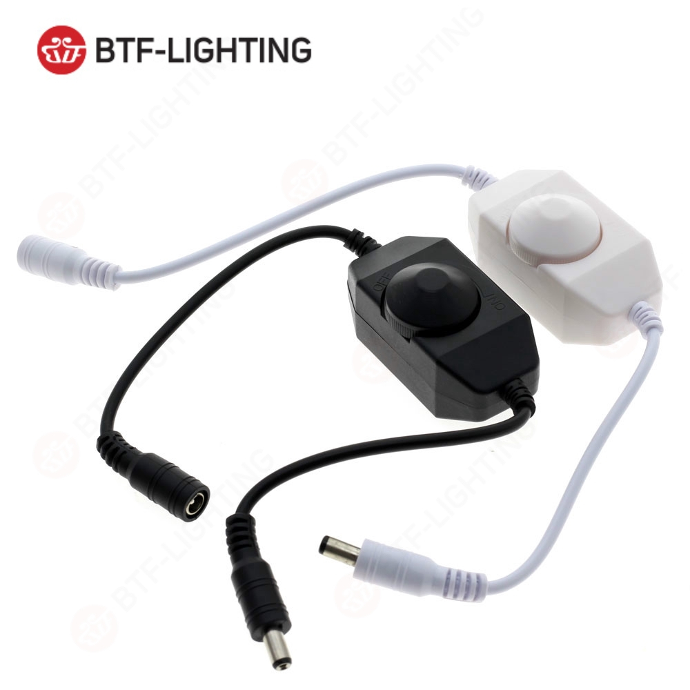BTF-LIGHTING LED Dimmer Brightness Adjustment Controller for DC12-24V ...