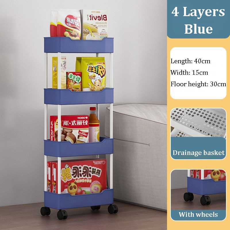 Bathroom Rack Bathroom Floor Removable Multi-storey Trolley Toilet ...