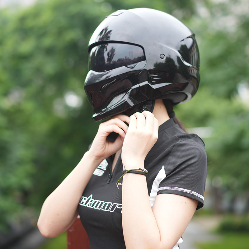 Motorcycle full face helmet personality retro scorpion helmet modular ...