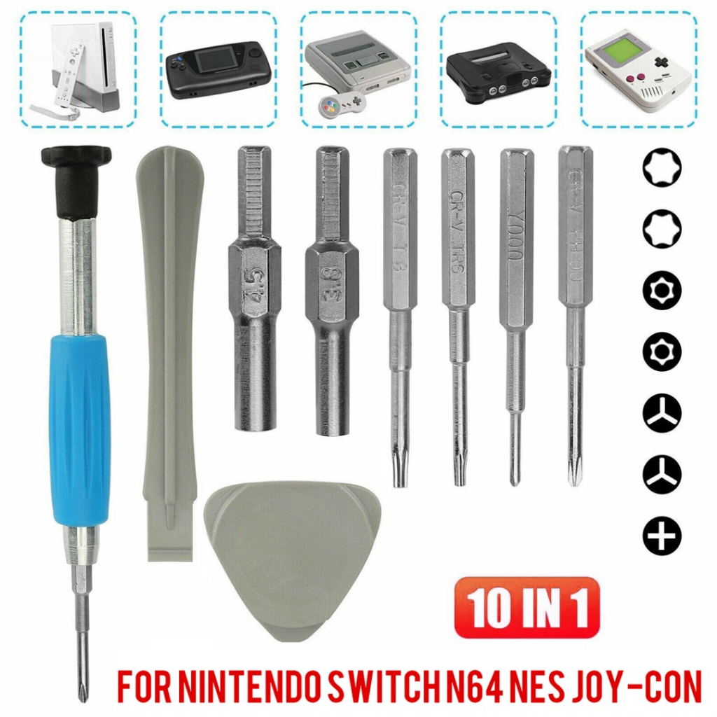 For Nintendo Switch N64 NES Joy-con Wii Triwing Screwdriver Set Repair ...