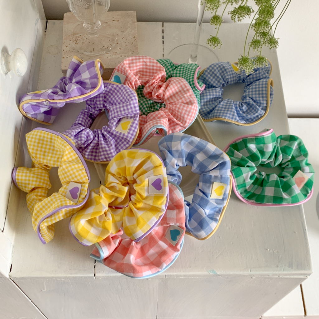 Korean Ins Style Large Intestine Circle Hair Rope Girl Heart Candy ...