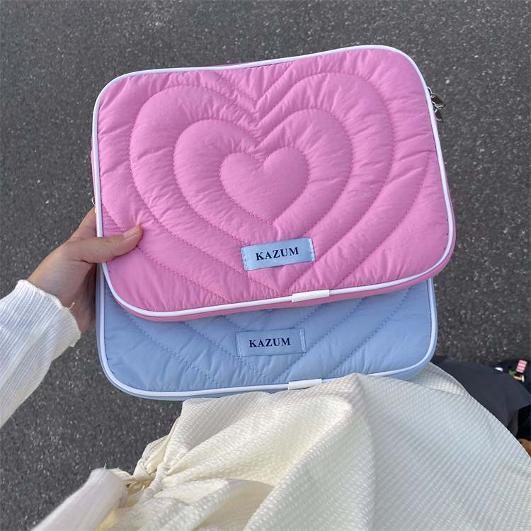 Heart tablet case laptop bag cute cartoon embroidery laptop bag 9.7 10. ...