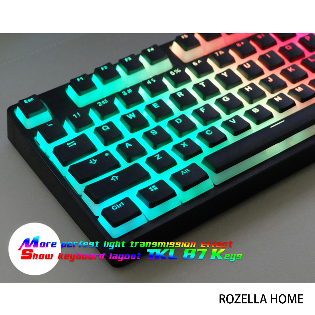 Pudding Keycaps PBT, Double Shot, OEM Profile, RGB Backlight ...
