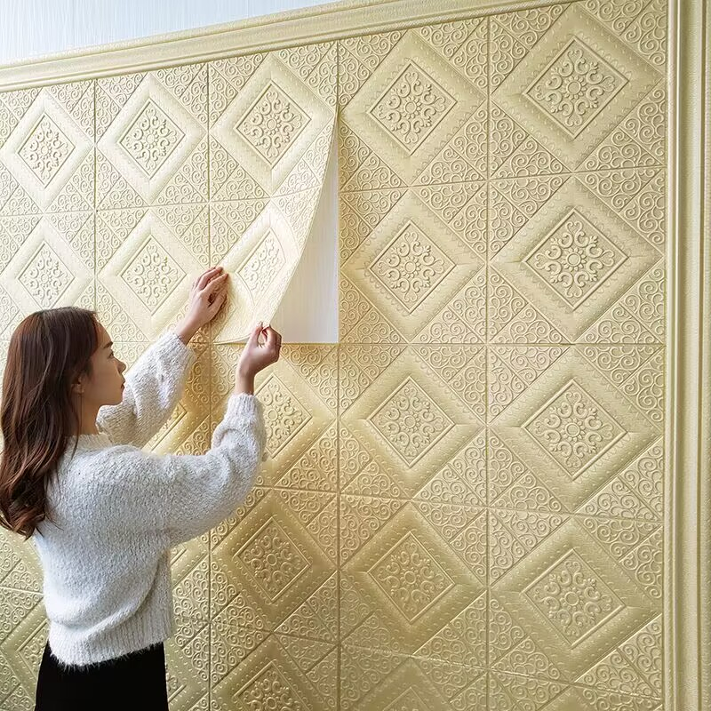 3D Ceiling wallpaper 35*35 Wall Stickers Chandelier Renovation Wall ...