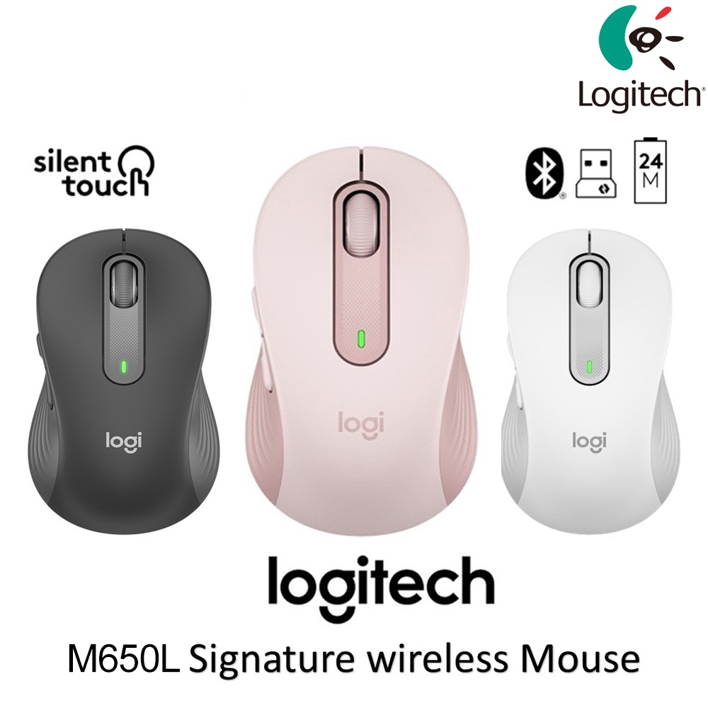Logitech Signature M650L Bluetooth Wireless Mouse with Silent clicks ...