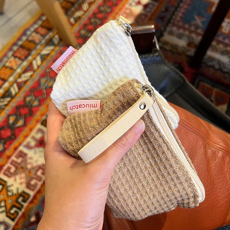 YesAnna Multipurpose Creamy Canvas Coin Purse Mini Makeup Travel ...