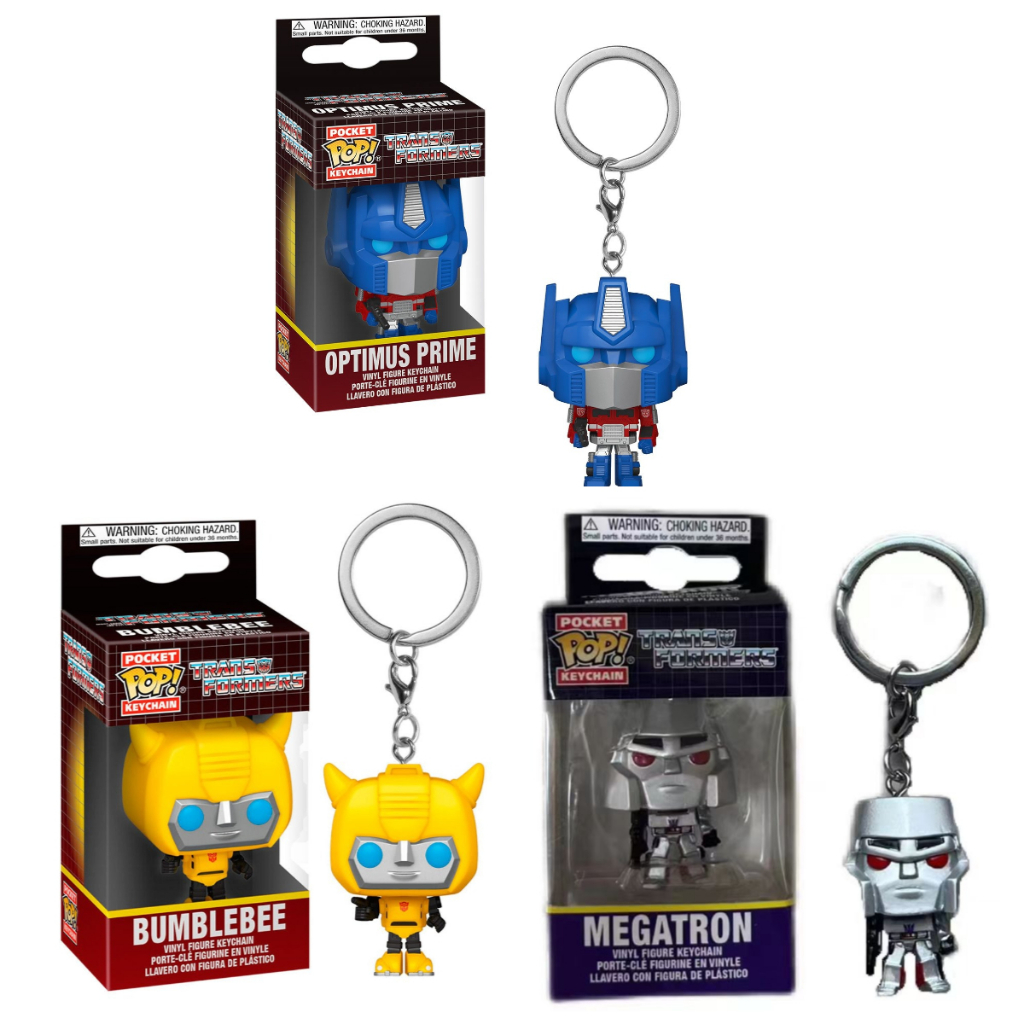 Funko Pop! Keychain Transformers Optimus Prime Bumblebee Megatron ...