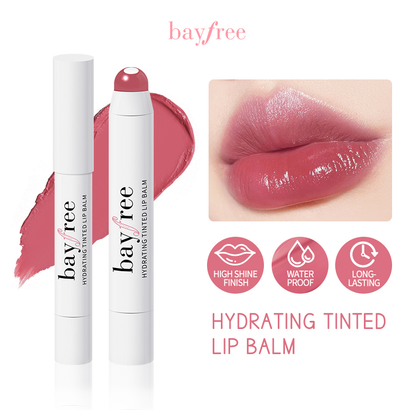 Bayfree Hydrating Vegan Tinted Lip Balm Long-Lasting Smooth Lip Tint ...