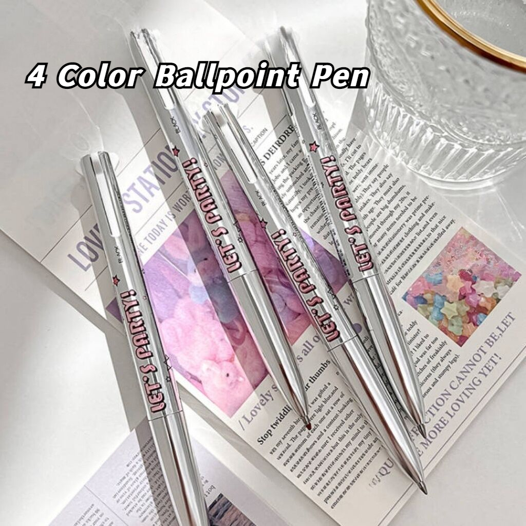 4 Color Multi-functional Module Ballpoint Pen Metal 4 in 1 Multi-color ...
