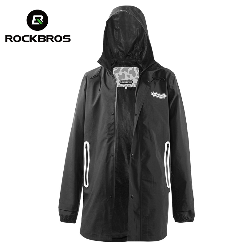 ROCKBROS Men and Women Long Waterproof Bicycle Raincoat | Shopee Malaysia