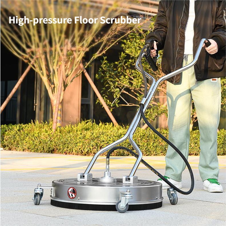 Stainless Steel Hand Pushed High-pressure Floor Scrubber Hydraulic ...