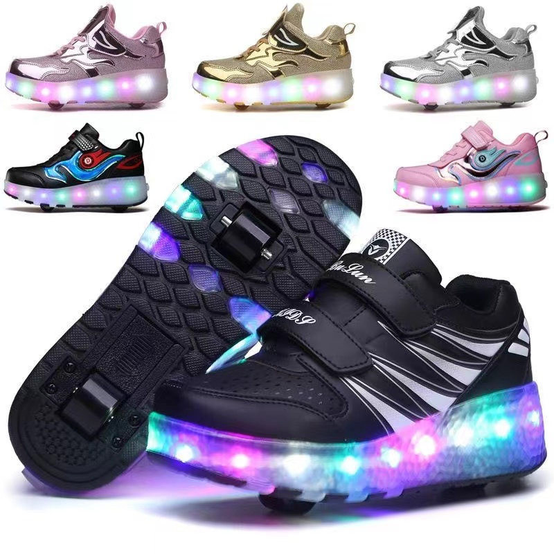 【original】 Raya Ship Now Kids heelys LED illuminated dual wheel high ...