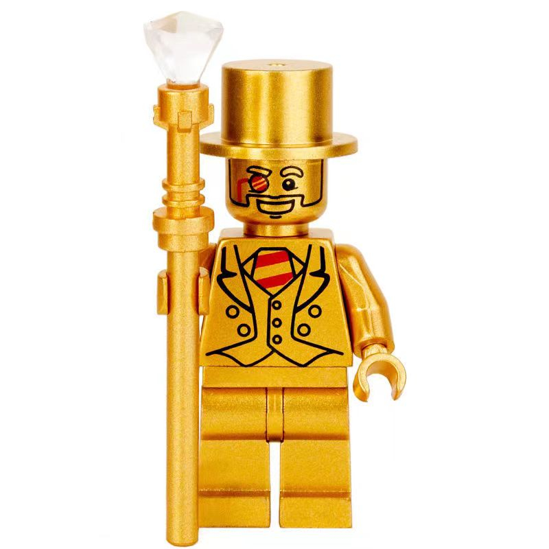 Mr Gold Minifigures Toys Building Blocks Man Golden | Shopee Malaysia