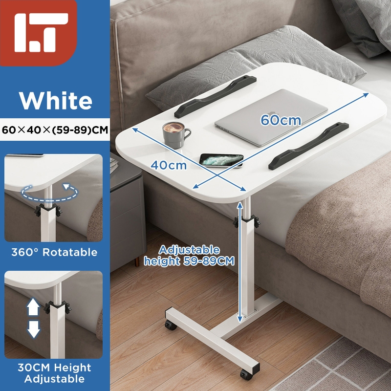 Nursing Table Adjustable Patient Elderly Hospital Bed Table Mobile ...