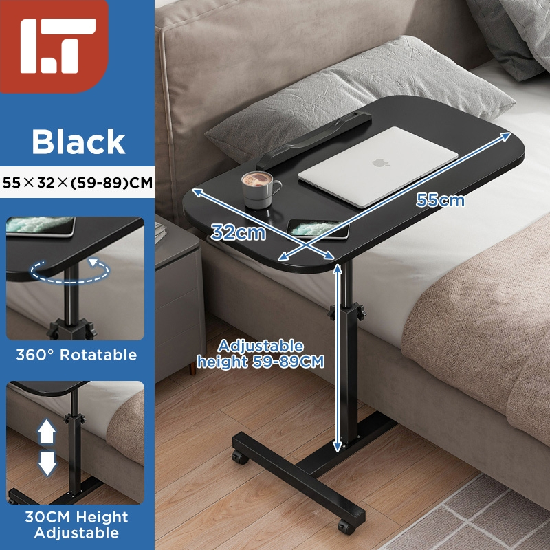 Nursing Table Adjustable Patient Elderly Hospital Bed Table Mobile ...