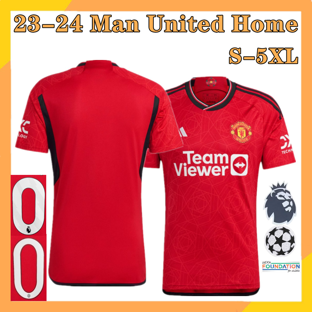 MU Jersey Home 23-24 Size S-5XL Men Football Jersey | Shopee Malaysia