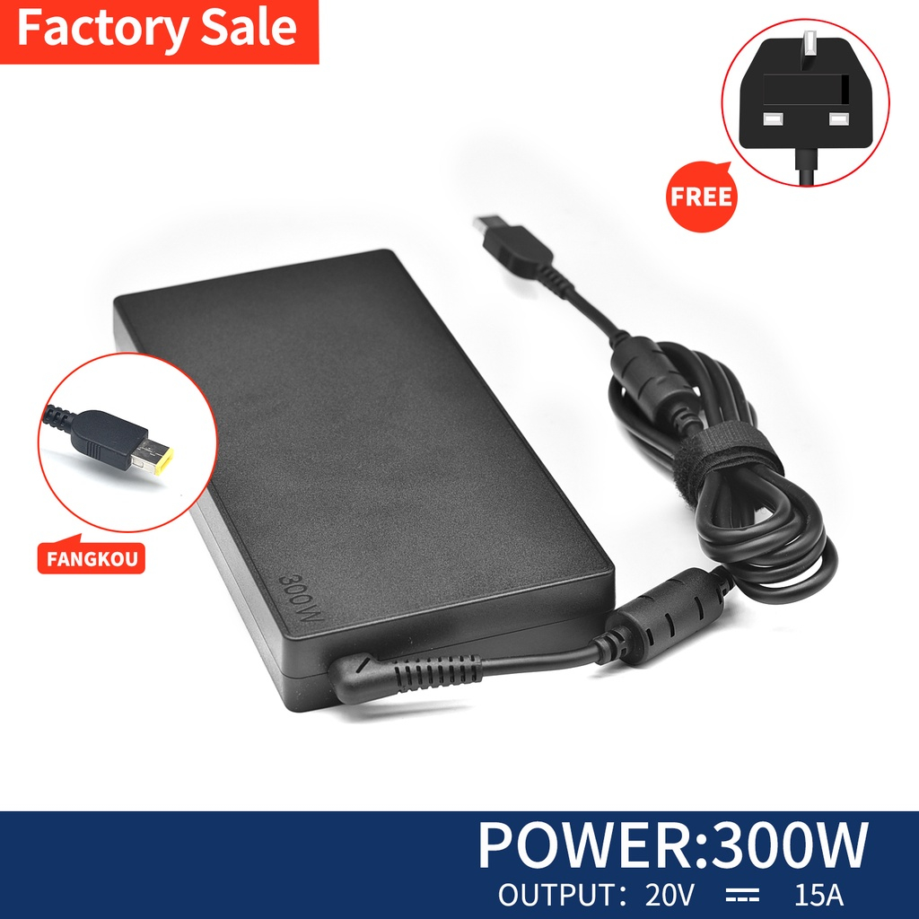 New Genuine Lenovo 300W 20V 15A Laptop charger ac adapter For Legion ...