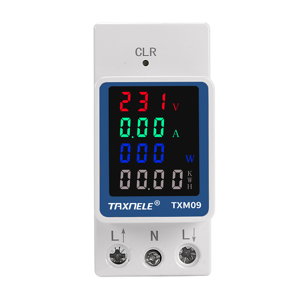 6IN1 AC Monitor 110V 220V 100A Voltage Current Power Factor Active KWH ...