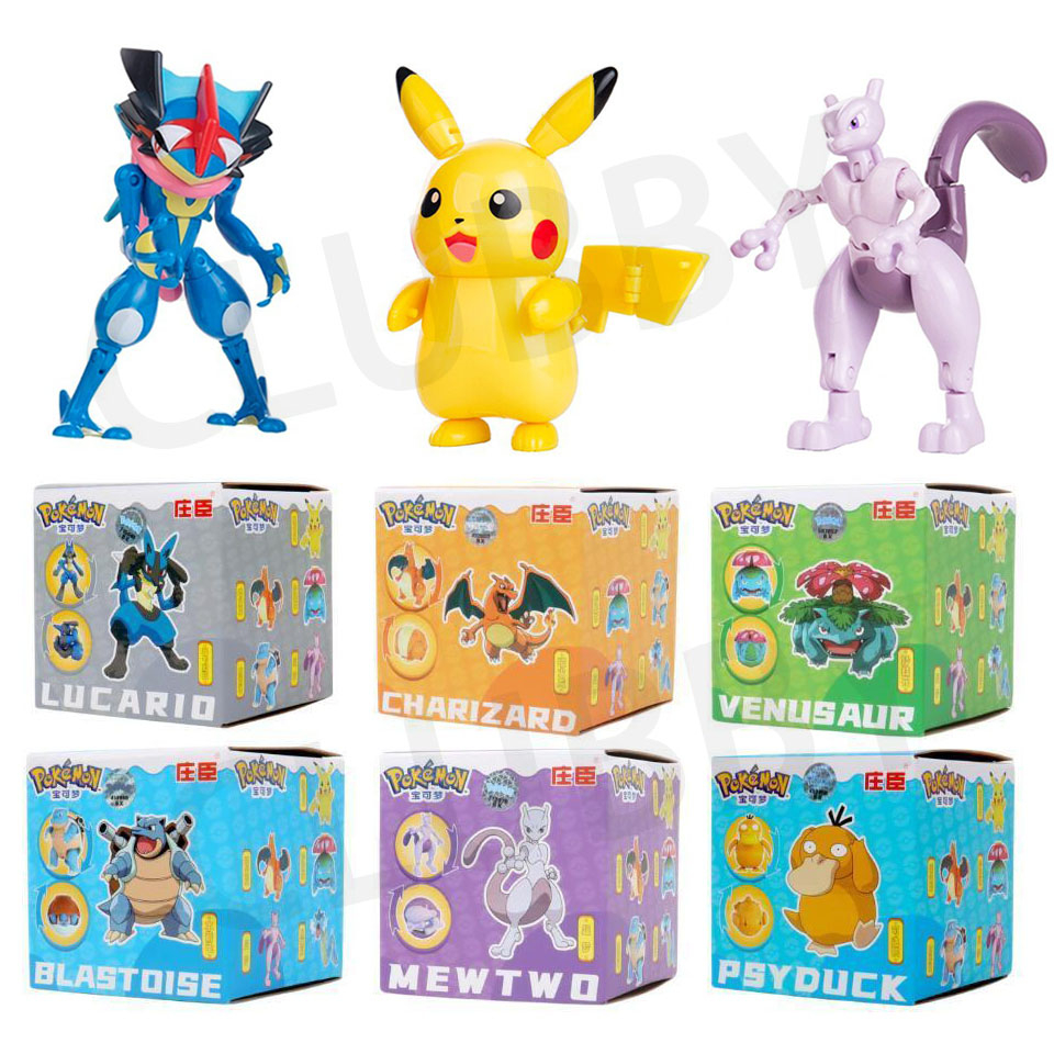 Pokemon Anime Figures pikachu charizard pokeball pocket monster kids ...