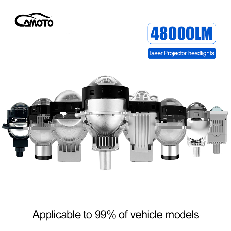 laser headlight LED headlight dual lens far and near integrated car ...