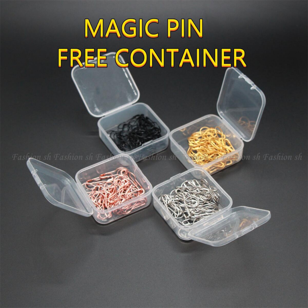 25PCS with container magic brooch shawl pin | Shopee Malaysia