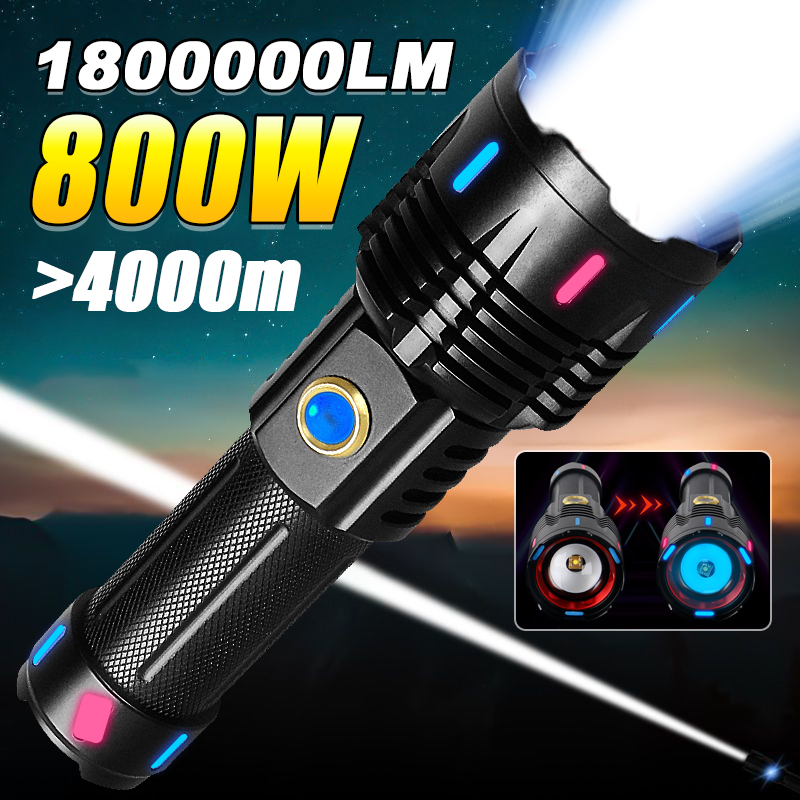 800W high power laser light flashlight 100000 lumen original lampu ...
