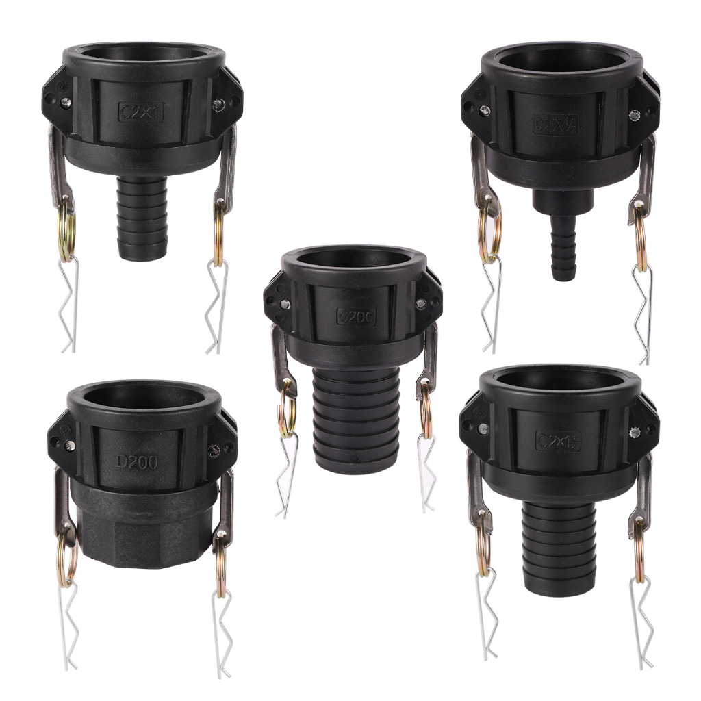 2" Cam-Lock Adapter x 1/2" 1" 1.5" 2" Hose Shank S60 Coarse Thread 64mm ...