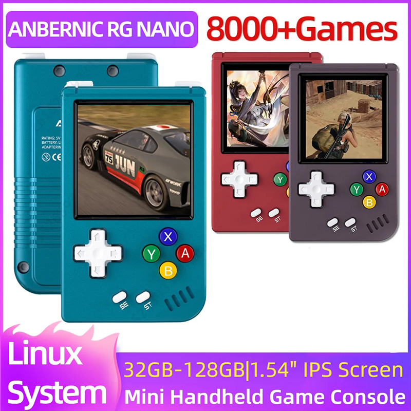ANBERNIC RG Nano Portable Mini Retro Handheld Game Console Linux System ...