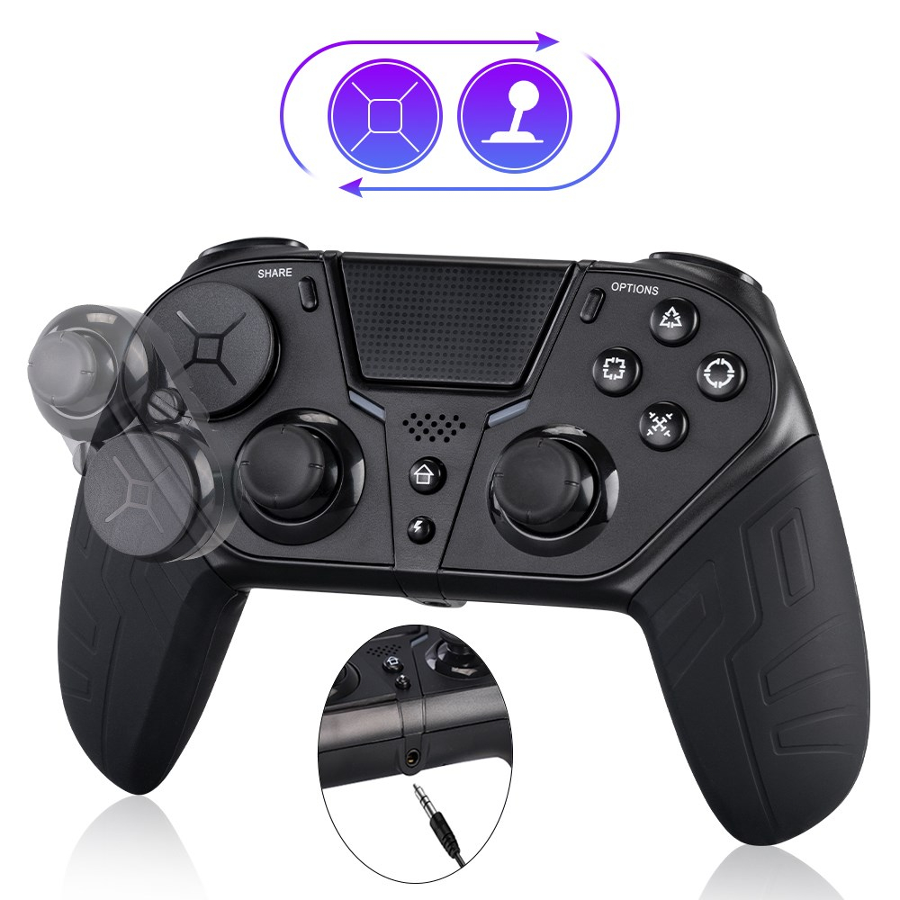 Q300 Wireless Bluetooth Gamepad Joysticks For PS4 Accessories Game ...