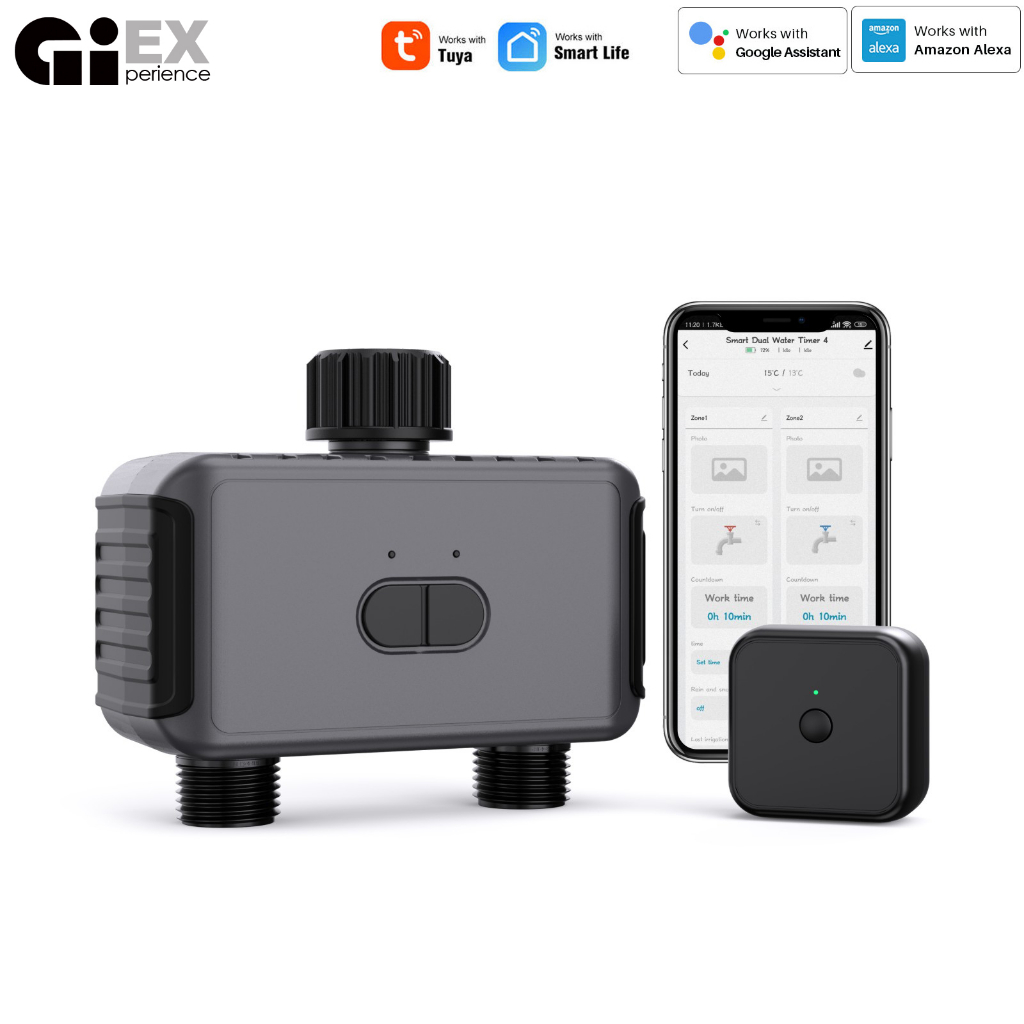 Smart Watering Timer IP55 Bluetooth WIFI Garden Automatic Irrigation System Drip Sprinkler ...