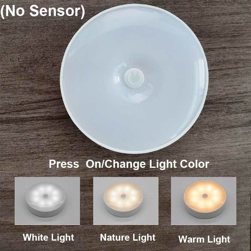 Sensor Night Light Usb Rechargeable Wireless Body Induction Lamp Motion ...