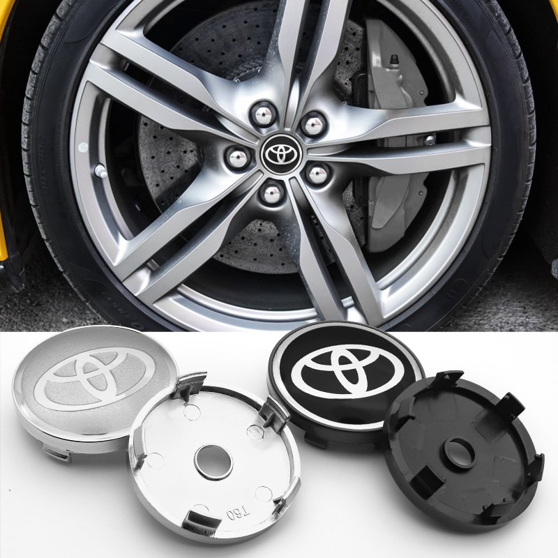 Toyota 4pcs 60mm Wheel Center Cap Car Tire Center Logo Decoration Cover ...