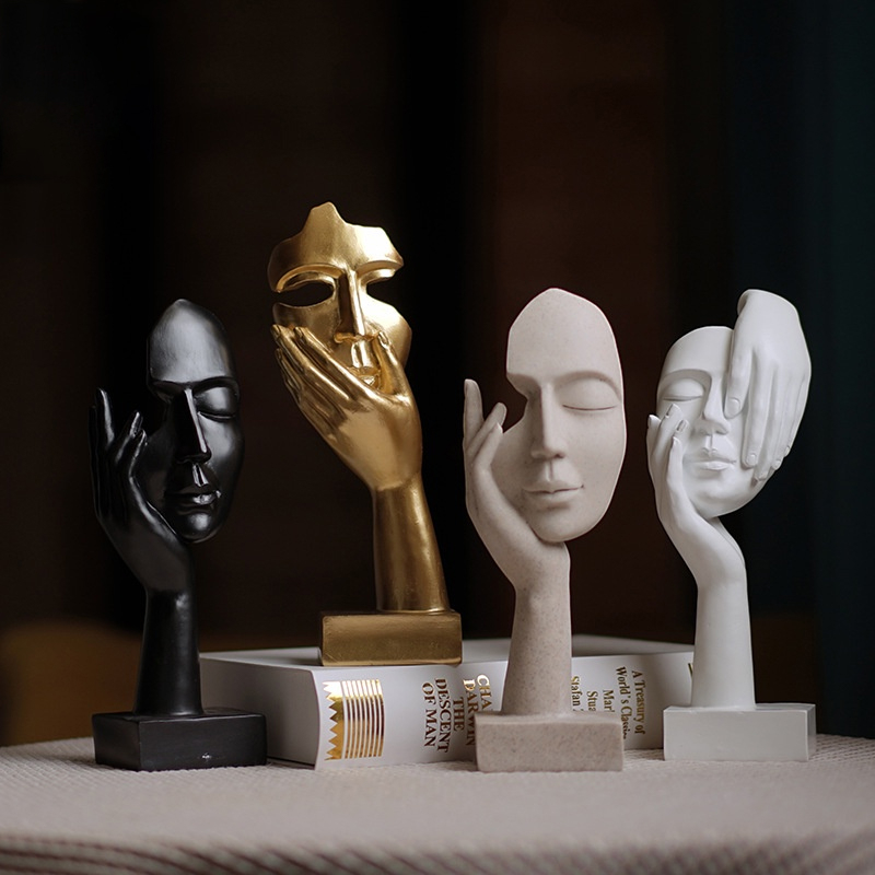 Abstract Character Ornaments Sculptures Office Desk Statues Table ...