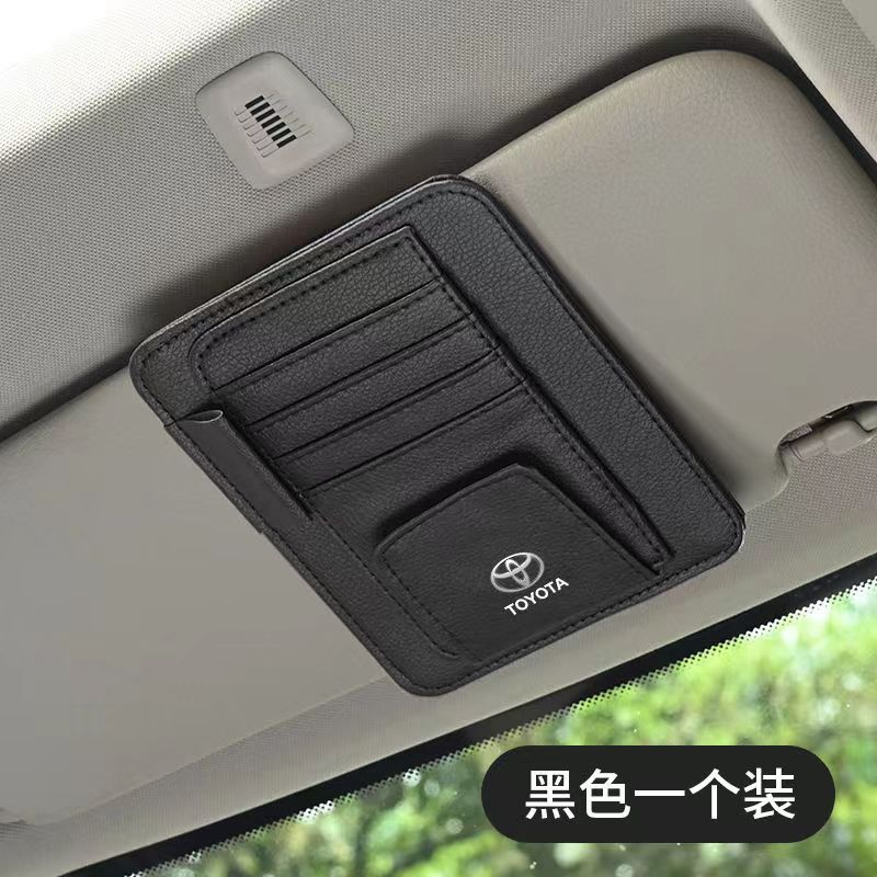 Car Card Holder Sun Visor Organizer For Toyota corolla Cross Yaris Vios ...