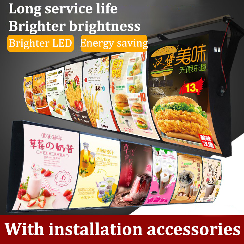 LED Lightbox Signboard Indoor LED Lightbox Restaurant Hanging Light LED ...