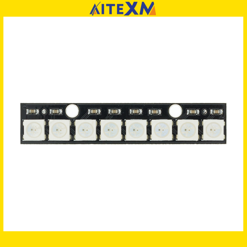 8 bits / 8 channel WS2812 5050 RGB LED lights built-in full color ...