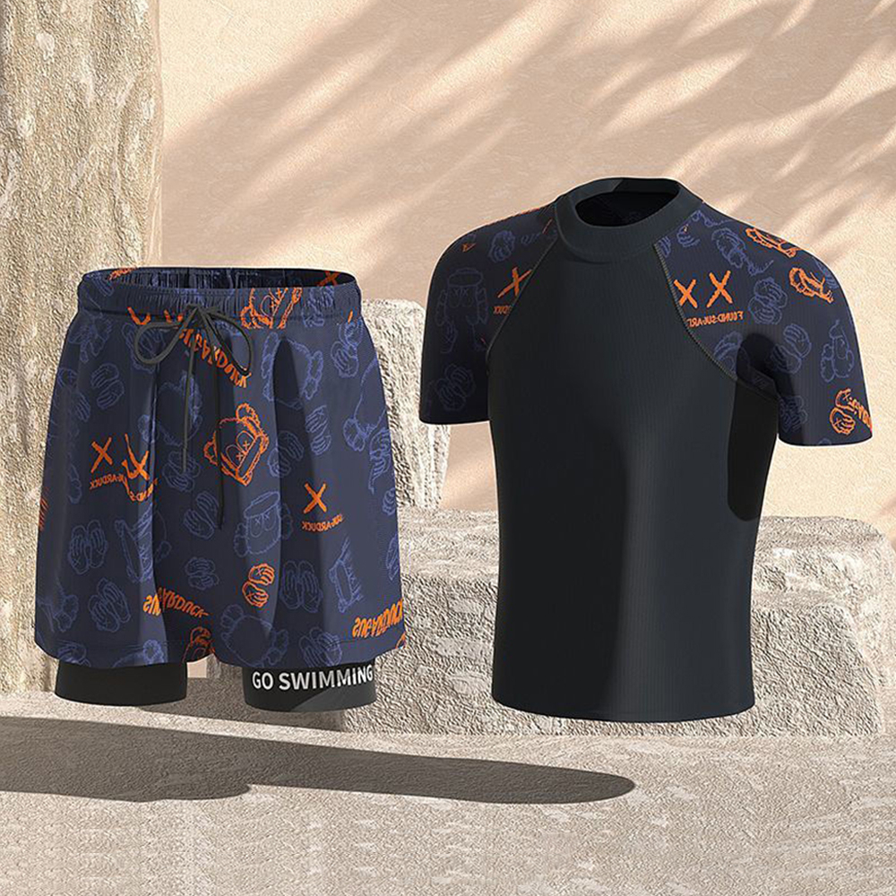 Swimsuit Mens Swimsuit Swimming Trunks Suit Large Size Anti