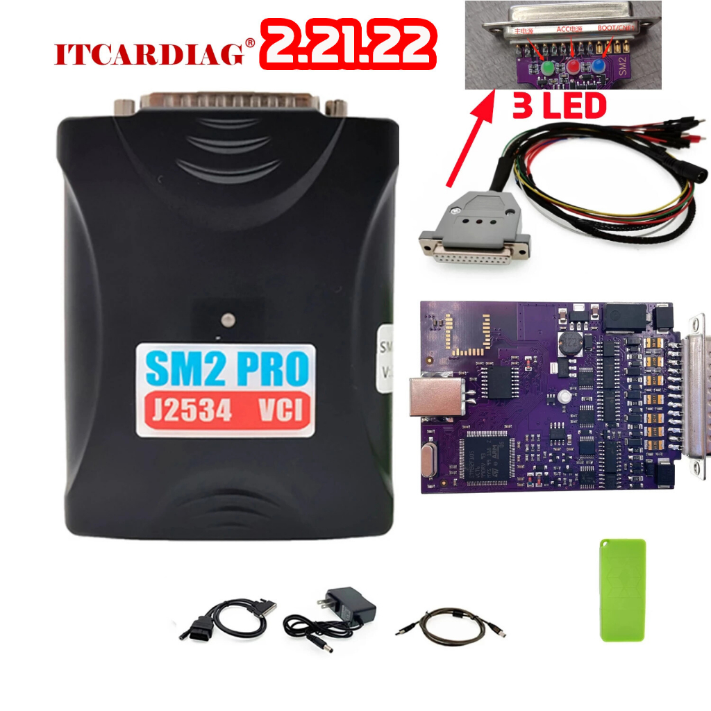 Original SM2 Pro J2534 VCI ECU Programmer Read&Write ECU PCM 67 IN 1 ...