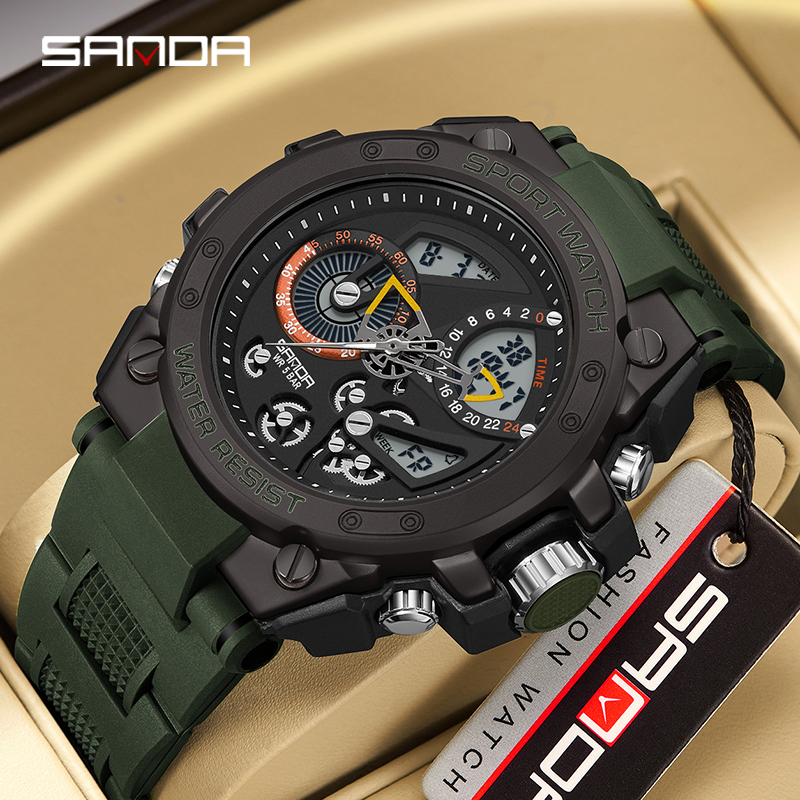 2024 New Sanda 9020 Men's Watch Electric Watch Multi-Function Fashion ...