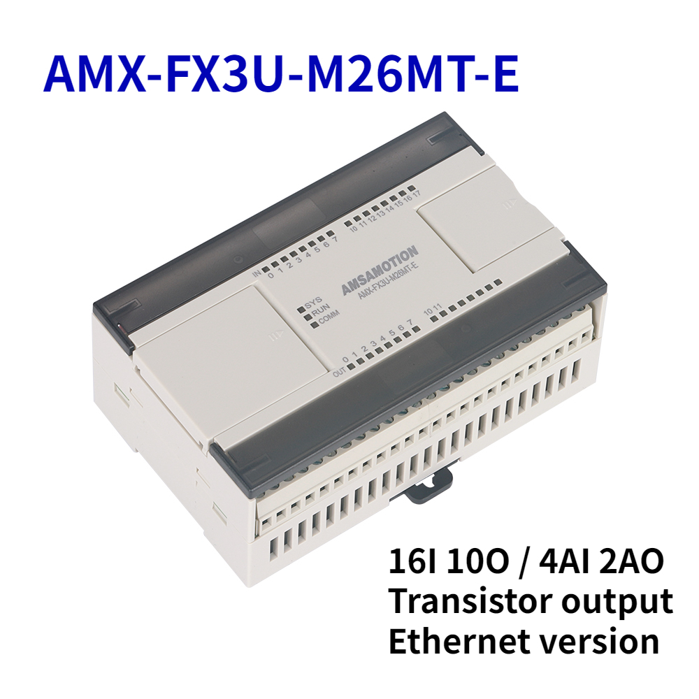★Ready Stock★ ♥AMSAMOTION♥ Ethernet Version PLC Compatible with Mitsubishi FX3U Programmable ...