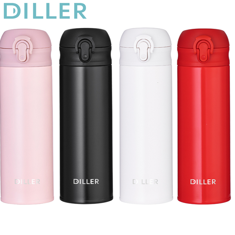 Diller Vacuum Flask Thermos 316 Stainless Steel Drinking Water Bottle 350/480ml MLH9102 | Shopee ...