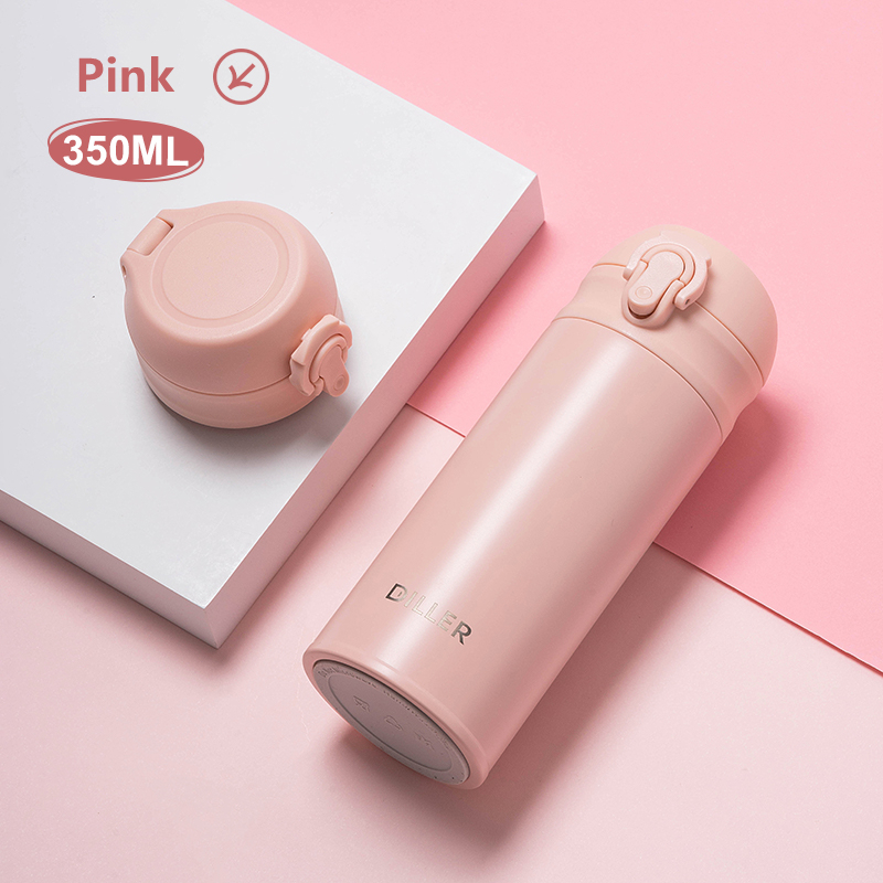 Diller Vacuum Flask Thermos 316 Stainless Steel Drinking Water Bottle 350/480ml MLH9102 | Shopee ...