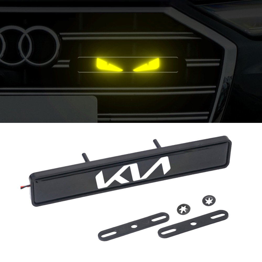 With LED light Car Front Grille Emblem Badge Stickers Suitable For KIA ...